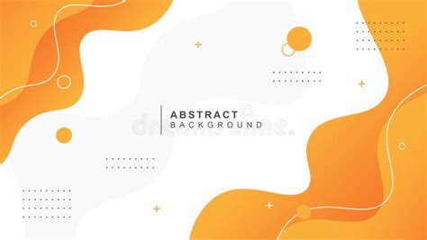 Modern Gradient Yellow Abstract Memphis Style With Geometric Background Stock Vector