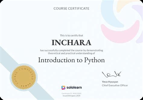 i m happy to share that i ve obtained a new certification introduction to python from