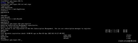 rhel8配置yum本地仓库 redhat8 yum仓库 csdn博客