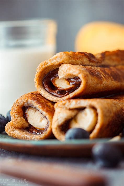 Nutella Banana French Toast Roll Ups Recipe Happy Foods Tube