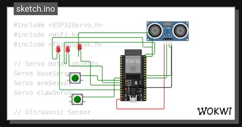 Pick And Place Robot Copy Wokwi Esp32 Stm32 Arduino Simulator