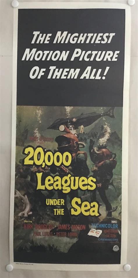 Original Daybill Movie Poster 20000 Leagues Under Sea 1954 X