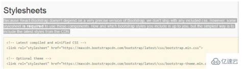 React Bootstrap的简介以及使用方法 Web开发 亿速云