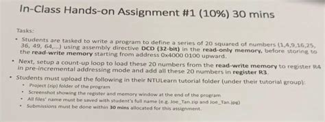 In Class Hands On Assignment 1 10 30 Mins Tasks