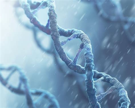 Genomic Research Via Remote Technology Stock Illustration