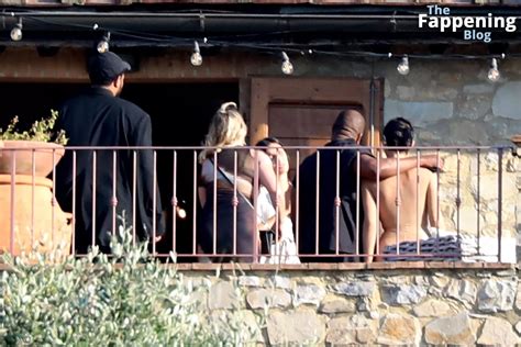 Bianca Censori Flashes Her Nude Tits In A Racy Catsuit 13 Photos