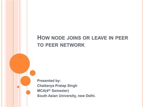 Chord Node Join Pptx Computer Networking Computing