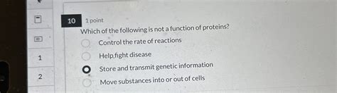 Solved 101 ﻿pointwhich Of The Following Is Not A Function Of