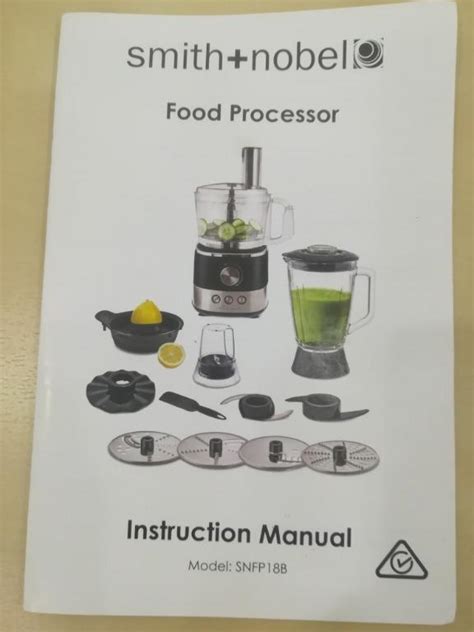 Smith And Nobel Stainless Steel Food Processor 1000w Blender Jug Tv