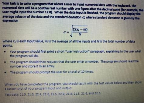 Solved Your Task Is To Write A Program That Allows A User To