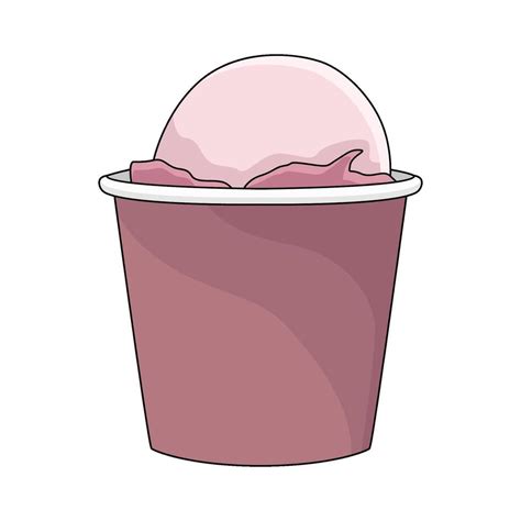 Illustration Of Ice Cream Tub 57059946 Vector Art At Vecteezy