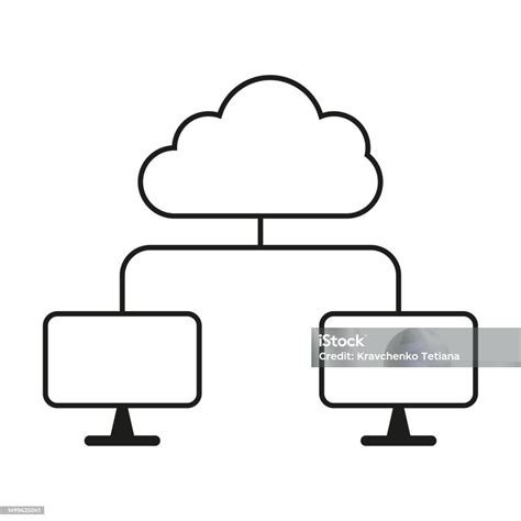 원격 작업 아이콘 커뮤니케이션 글로벌 클라우드 액세스 어디서나 협업 직원 원격 팀워크 벡터 그림입니다 스톡 이미지 가상현실에