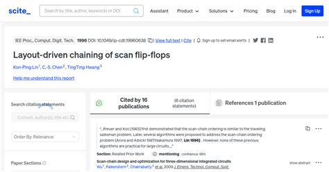 Layout Driven Chaining Of Scan Flip Flops