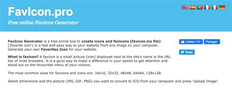 Favicon Generator Les Meilleurs Outils Pour Un Icône Gratuit