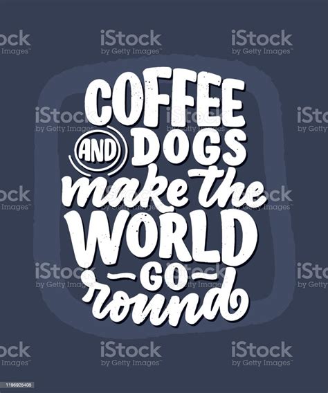 재미있는 문구와 벡터 일러스트레이션 손에 개에 대한 영감 따옴표를 그린 포스터 티셔츠 카드 초대장 스티커용 레터링 T 셔츠에