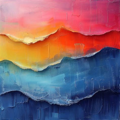 Premium Photo Minimalist Design Featuring Abstract Waves Serene Pastel Tones And Calming