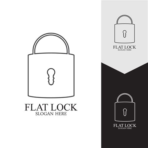 Flat Lock Icon Vector Background Vector Art At Vecteezy