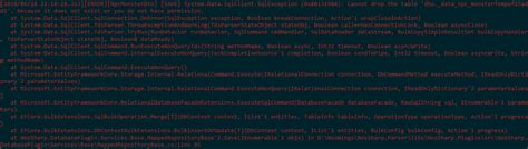 Cannot Drop The Table · Issue 52 · Borisdjefcorebulkextensions · Github