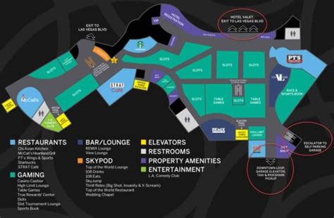 Stratosphere Parking The Strats Valet Self Parking Map And Fees In 2025