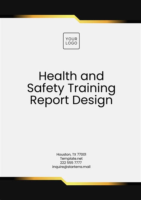 free industrial training report template to edit online