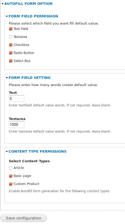 autofill forms