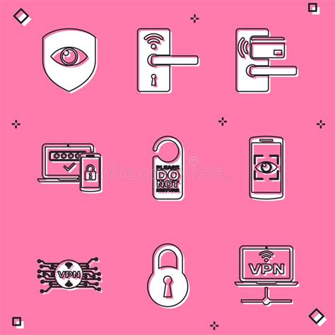 Set Shield And Eye Digital Door Lock With Wireless Two Steps Authentication Please Not