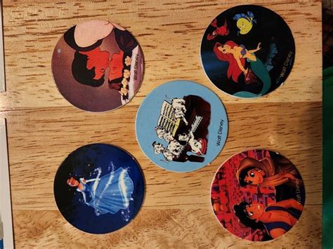 Free 5 Disney Pogs Milkcaps Other Trading Cards Auctions For Free Stuff