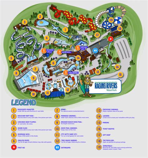 Raging Rivers Waterpark Map And Brochure 2013 2025