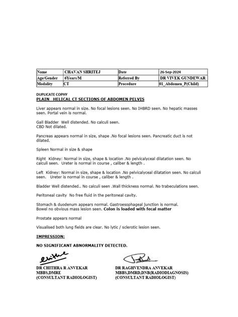 Chavan Shritej Ct Abdomen Pelvis Plain Pdf