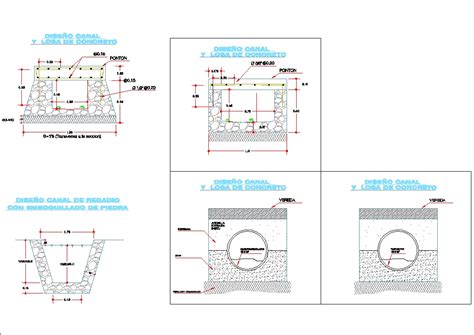 Projeto De Canal Em Autocad Baixar Cad Grátis 6187 Kb Bibliocad
