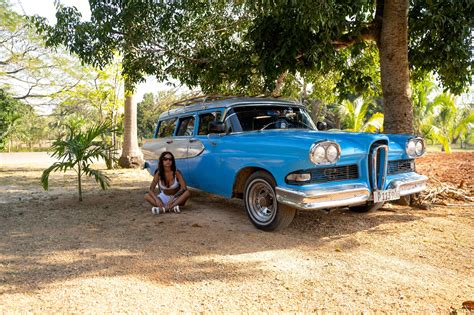 Monika Fox In White Next To A Vintage Car In Cuba Nude Pics XHamster