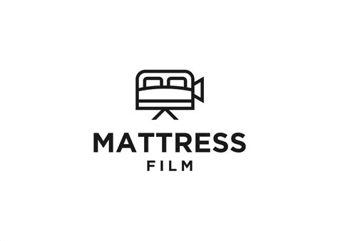 Premium Vector Movie Mattress Logo Design Vector Illustration