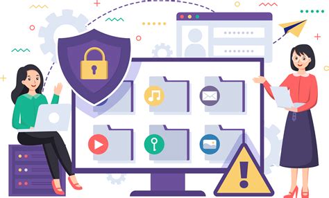 Digital Data Protection Design Illustration Cyber Security Illustration Background Cloud