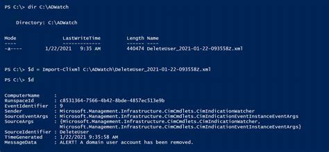 Building An Active Directory Watcher With Cim And Powershell • The
