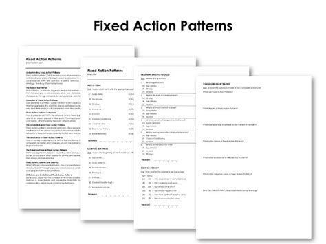fixed action patterns are also known as at dakota bunce blog