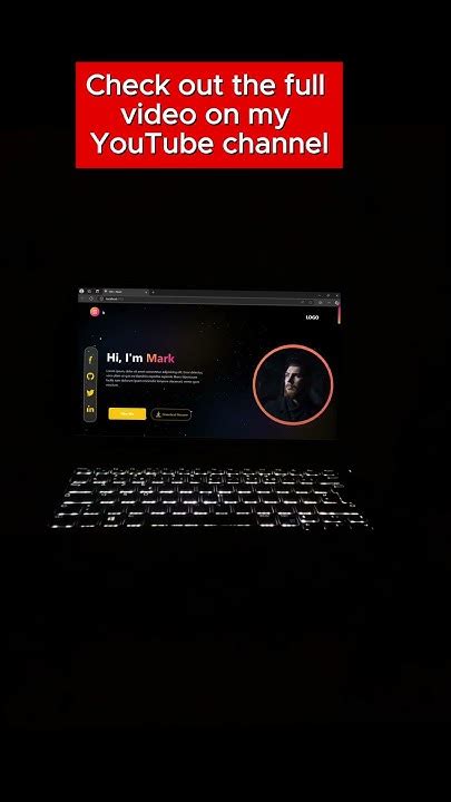 Animated Portfolio Website Coding Shortvideo Frontend React