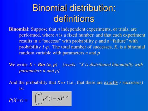Ppt Expected Value And Variance Binomial Distribution June 24 2004 Powerpoint Presentation