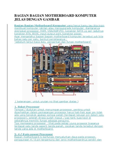 Detail Gambar Bagian Bagian Motherboard Koleksi Nomer 27