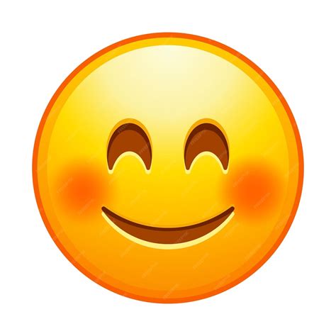 Premium Vector Top Quality Emoticon Cute Smiling Emoji Happy Face