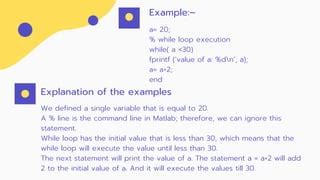A Complete Guide On While Loop In MATLAB PPT