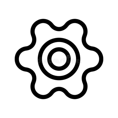 Cog Icon Vector Symbol Design Illustration Stock Vector Illustration