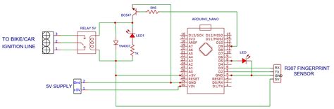 Solved 5K6 M BC547 ARDUINO NANO RELAY 5V 3 LED1 TO BIKE CAR Chegg Com