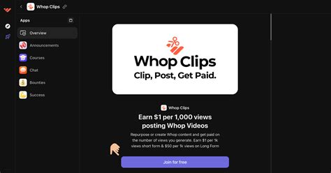 Whop Clips Get Paid To Create And Repurpose Whops Content