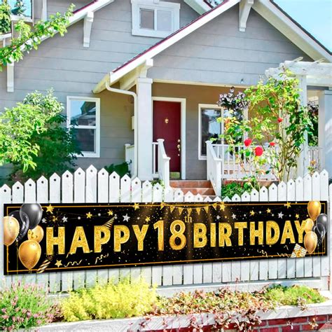The Party Aisle™ Happy 18th Birthday Yard Banner Wayfair