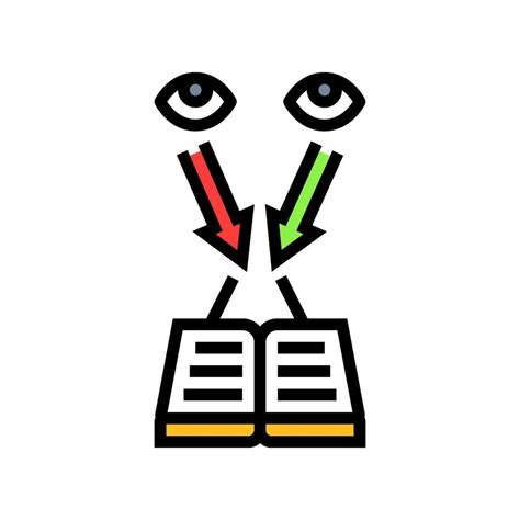 Binocular Vision Test Optometry Eye Color Icon Illustration 60185908