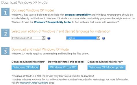How Instal Windows Xp Mode Windows Blueskygagas