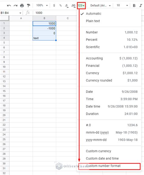 Google Sheets Custom Number Format A Comprehensive Guide OfficeWheel