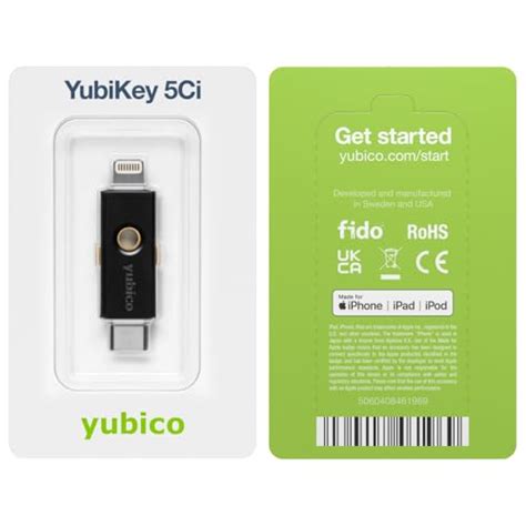 Yubico Yubikey 5ci Two Factor Authentication 2fa Security Key For Android Pc Iphone Dual