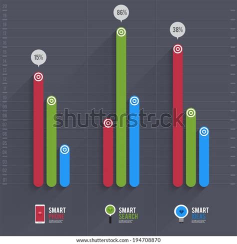 Infographic Arrow Diagram Graph Chart On Stock Vector Royalty Free Shutterstock