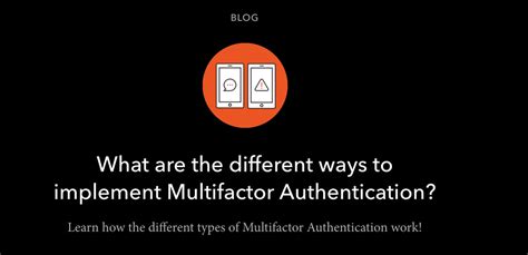 What Are The Different Ways To Implement Multifactor Authentication